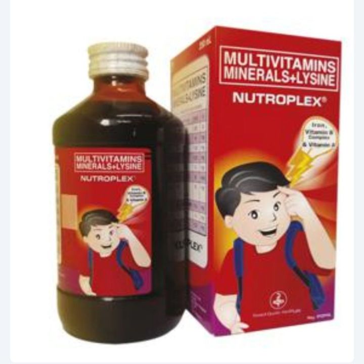 Sale Unilab Nutroplex Syrup 250ml Multivitamin+Mineral+Lysine+Iron+Vit ...