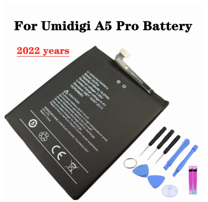 Original UMI Battery For UMIDIGI A5 / A5 Pro A5Pro Original 4150mAh ...