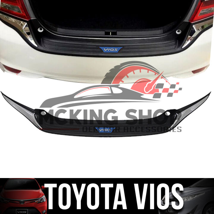 Toyota Vios 2013-2017 Rear Bumper Step Sill Guard (Two Tone) | Lazada PH