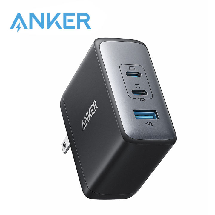 Anker USB C Charger (GaN II 100W), 3 Port Fast Compact Wall Charger for ...