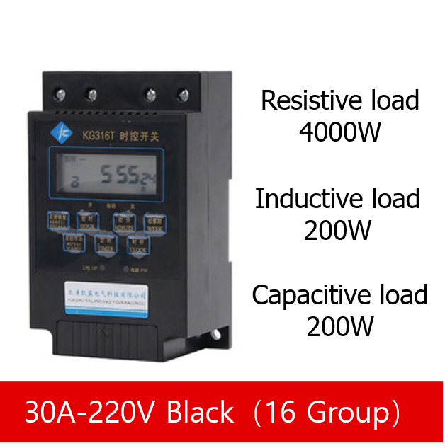 【spot Goods】kg316t Time Control Switch 220v Automatic Cycle Control