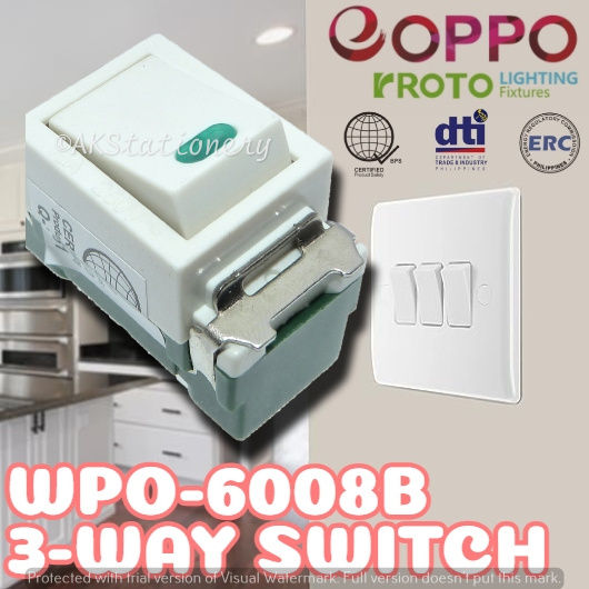 1PCS 3 Way Illuminated Switch 15A 250V Universal Quick Connect Utility ...