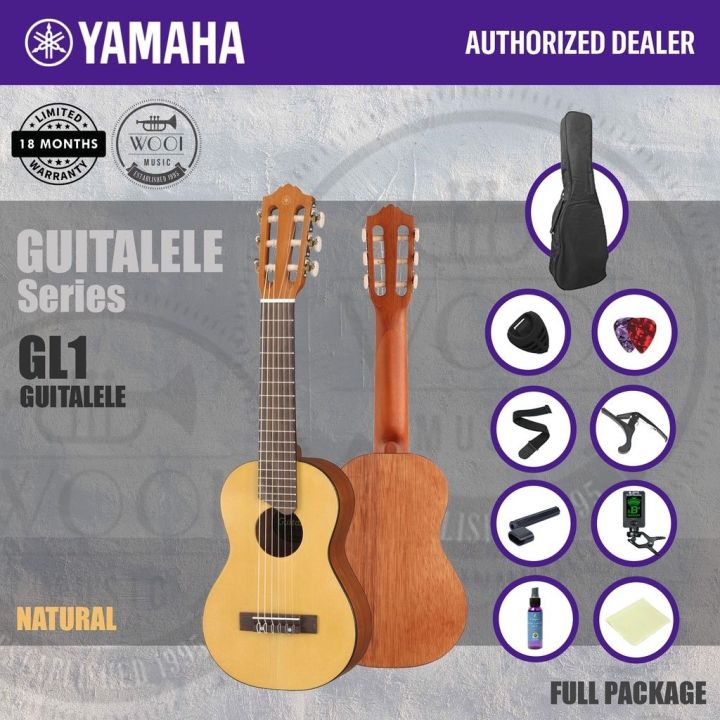Yamaha GL1 NAT Guitalele Ukulele-style Nylon String Guitar - Natural (Package) Guitalele | Lazada