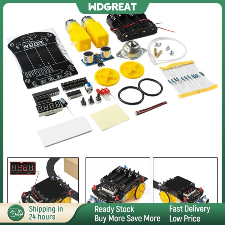 WDGREAT Smart Robot Kits Ultrasonic Module R3 Board Coding Self ...