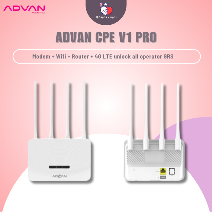 ADVAN CPE V1 Pro Modem + Wifi + Router + 4G LTE unlock all operator GRS ...