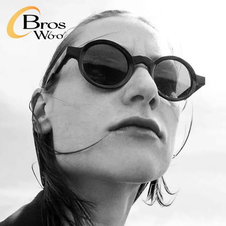 (Bros Woo)Leisure Retro Round Frame Classics Fashion Glasses Anti UV400 ...