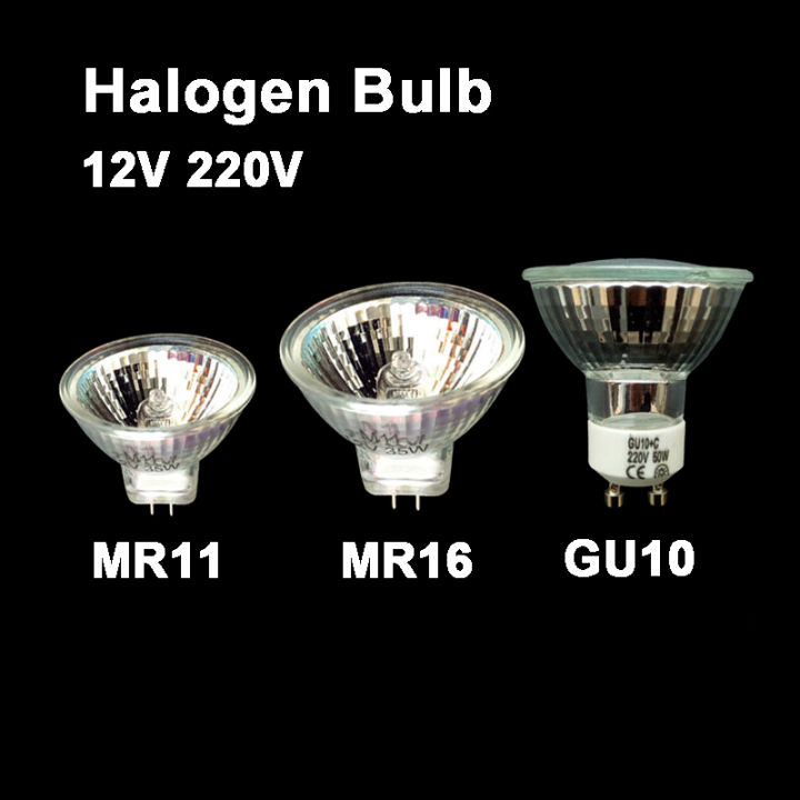 AC 220V AC/DC 12V Halogen Bulb Lamp Cup Light MR11 MR16 GU5.3 GU10 High Brightness Spotlight ...