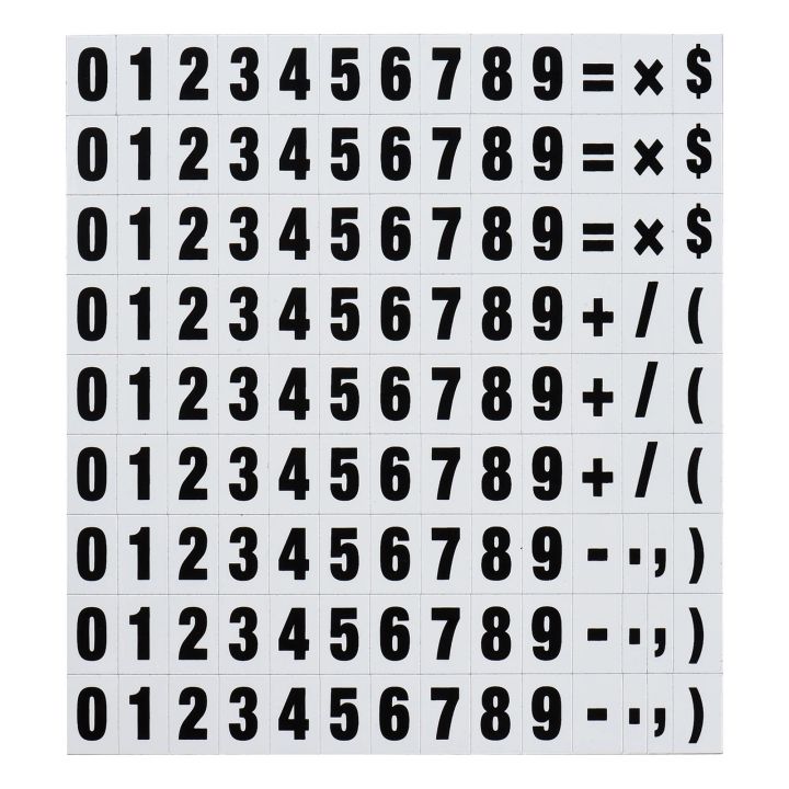 120 Pieces Magnetic Numbers Mathematical Operation Magnets Calendar ...