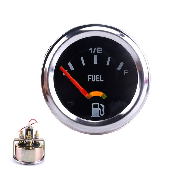 Car Digital Fuel Level Gauge MeterMeasure Sender Fuel Sensor E-1/2-F ...