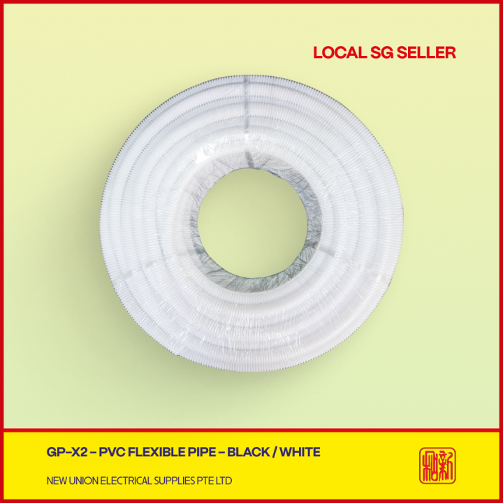 [SG LOCAL SELLER] GP-X2 PVC Flexible Electrical Conduit Pipe (Black ...