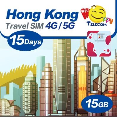 Happy - Hong Kong 15 Days 15GB 4G/5G Data Travel Sim | Lazada
