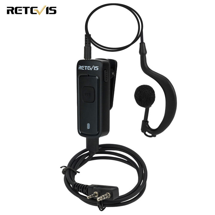 Retevis AI Active Noise-canceling 2 Pin Walkie Talkies Earpiece dengan mikrofon, serasi dengan ...