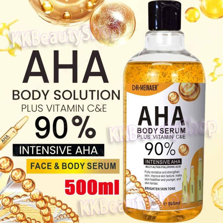 AHA Body Serum 90% AHA Plus Vitamin C&E Niacinamide Whitening Brighten ...