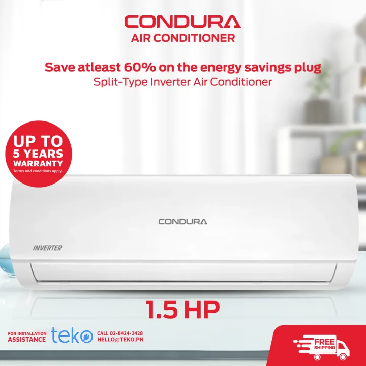 Condura 1.5 HP Split-Type Inverter Air Conditioner | Lazada PH