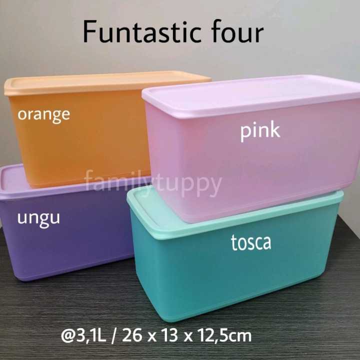 Tupperware Funtastic Four (1) Satuan Toples Plastik Tupperware / toples ...