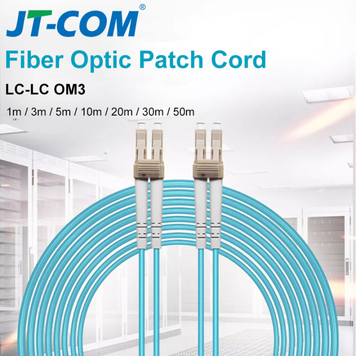 JT-COM 5PCS OM3 LC-LC Multimode Duplex 2.0mm Optical Fiber Patch Cable ...