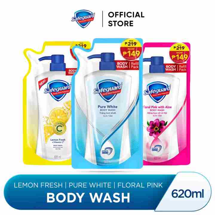 Safeguard Body Wash Refill Pure White Lemon Fresh With Vitamin C