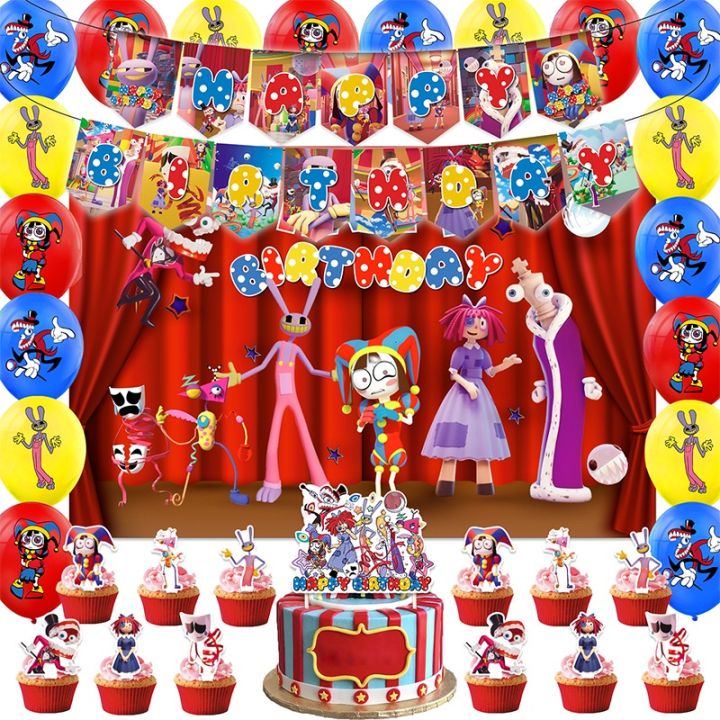 The Amazing Digital Circus Theme Kids Birthday Party Decorations Banner ...