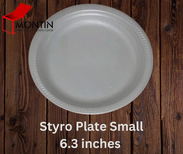 Styro Plate Small 6inches 50pcs per pack | Lazada PH