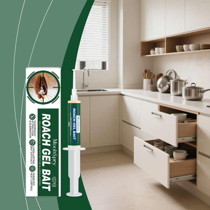 Roach Gel Bait Fast Effective Cockroach Killer Easy Point Gel Indoor ...