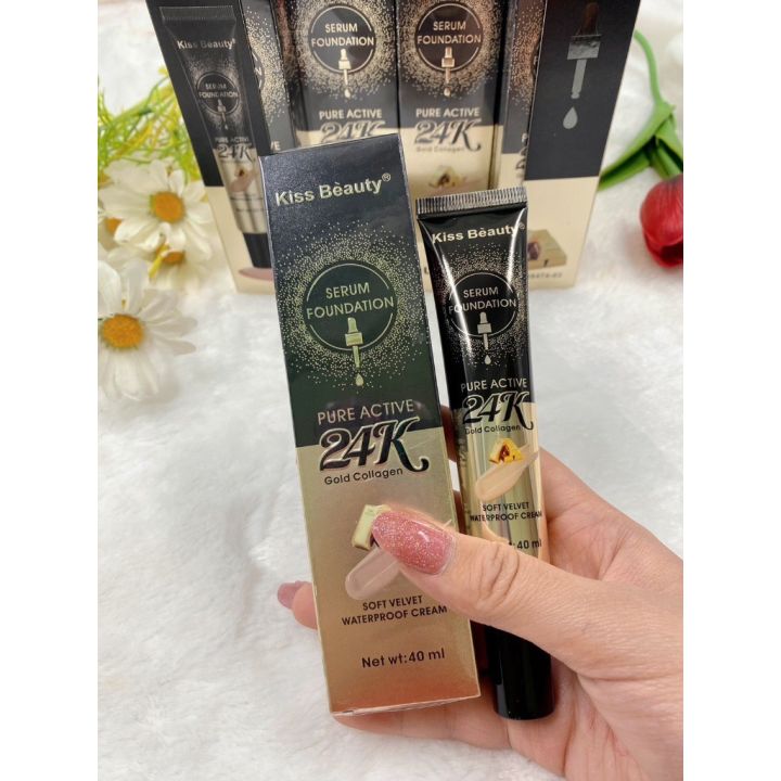 68474 ราคาส่งยกกล่อง 24 ชิ้น มี2เบอร์ Kiss Beauty Pure Active 24k ...