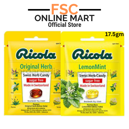 [FSC] Ricola Swiss Herb Candy (Bag) 17.5gm | Lazada