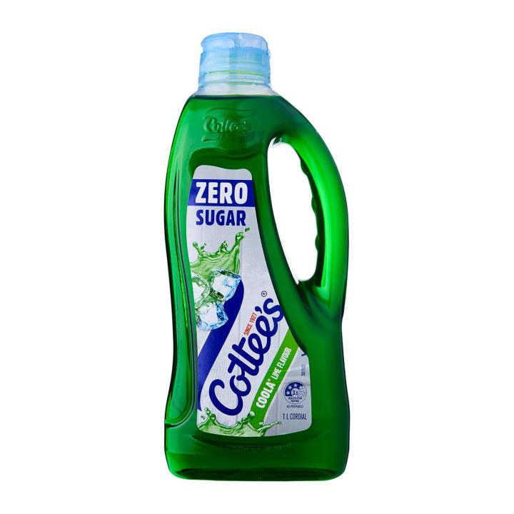 Cottee's Cottees Zero Sugar Coola Lime Flavour Cordial 1 Litre | Lazada ...