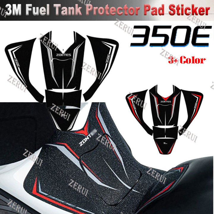 ZR For For Zontes 350e Tank Pad 3M Stickers Gasoline Covers Fueltank ...