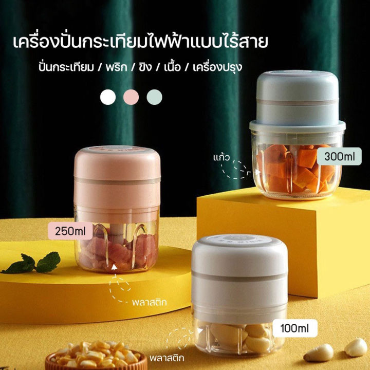 พร้อมส่ง/ Shop Selling Everything / ที่บดกระเทียมไฟฟ้า/ เครื่องบด ...