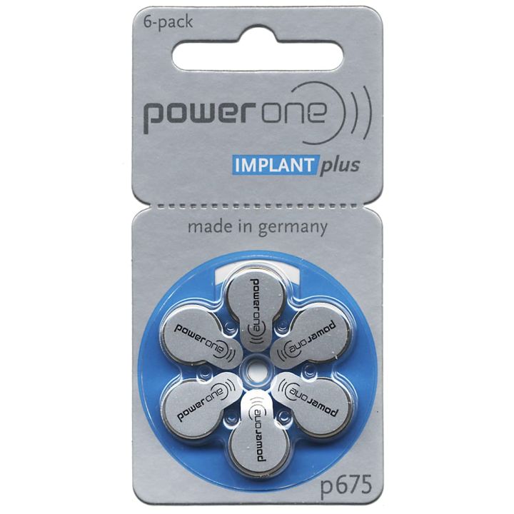 Power One Implant Plus P675 Hearing Aid Batteries Pack Of 6 | Lazada PH