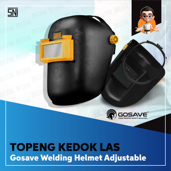 Topeng Kedok Las Model Putar / Welding Helmet Adjustable Gosave ...