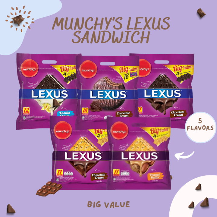 Munchy's Lexus Sandwich Big Value Pack 11sachets orted Flavours | Lazada
