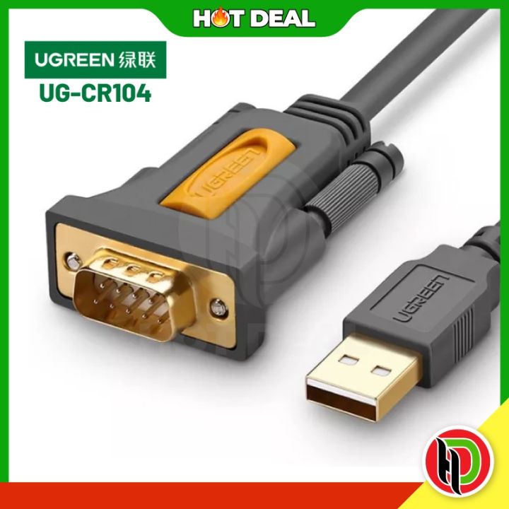 Hotdeal Ugreen 1M / 1.5M / 2M / 3M USB to DB9 RS-232 Adapter Cable ...