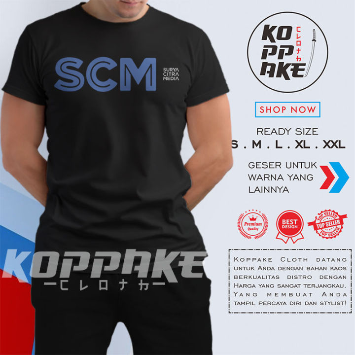 Kaos SCM Surya Citra Media Logo Baju Perusahaan | Lazada Indonesia