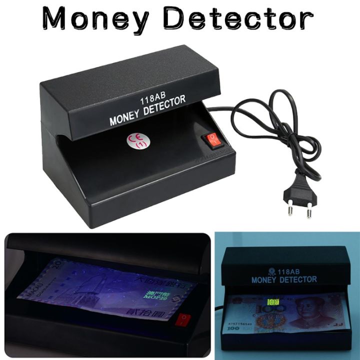 Money Detector Electronic Mini Money Bill Currency Detector UV light ...