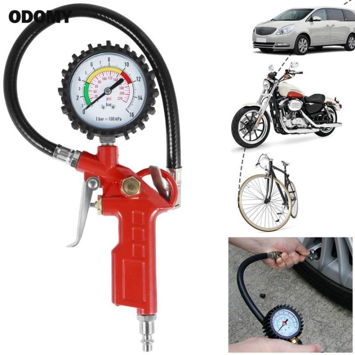 AUTOHM Tire Inflator Pressure Gauge 0-220PSI Accurate Wheel Inflator ...