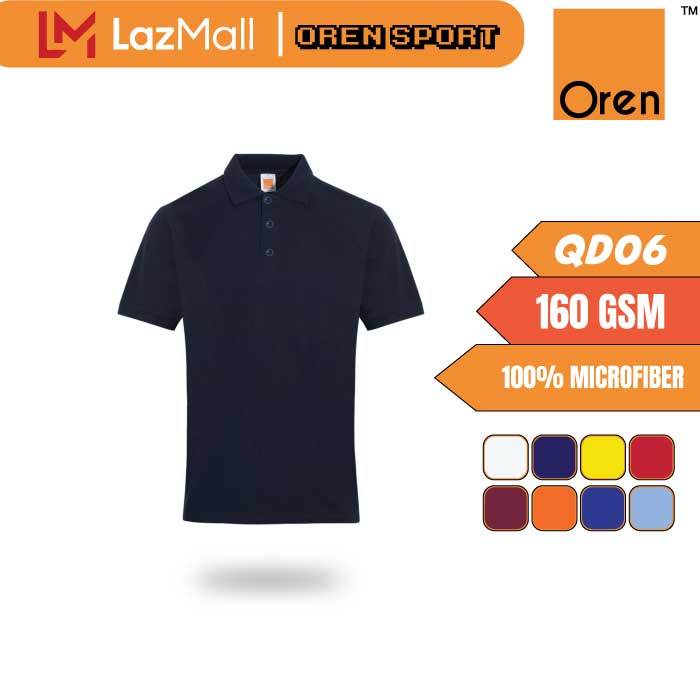 OREN SPORT QD06 160GSM 100% Microfiber Polo T-shirt Unisex Polyester ...