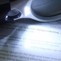 2in1 Kaca Pembesar Dengan Lampu 3 LED Magnifier Gelas Loop Magnifying ...