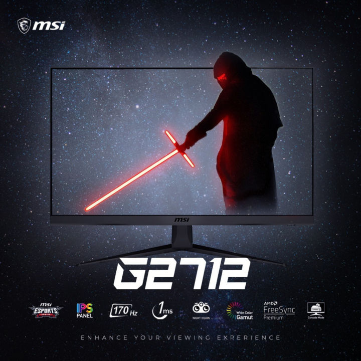 # MSI G2712 - 27" FHD 170Hz 1ms IPS Gaming Monitor with AMD FreeSync Premium # | Lazada