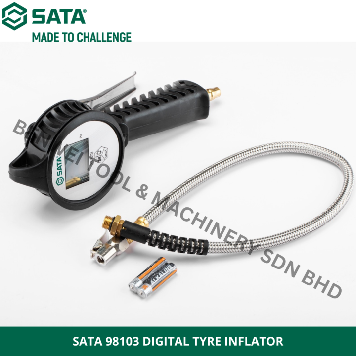 PRESSURE GAUGE / SATA 98103 DIGITAL TIRE INFLATION GUN / SATA PUMP ...