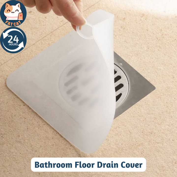 [SG Stock] Soft Silicone Bathroom Floor Drain Cover Blocks Odour and ...
