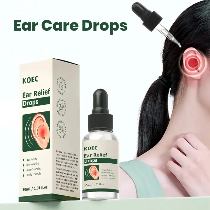 Ear Relief Drops - Soothe Itchy Ears, Non - Irritating Ear Care Drops ...