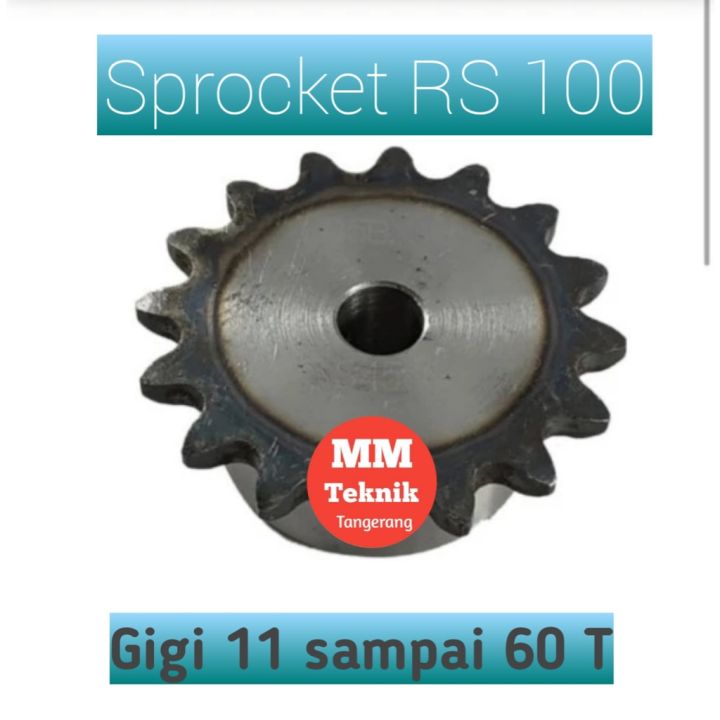 Sprocket RS 100 x 46 T Gear Rantai Single Gir gigi 100 Z 46T 46 T RS100 ...