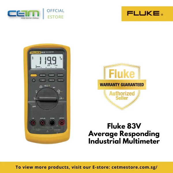 Fluke 83V Average Responding Industrial Multimeter | Lazada Singapore