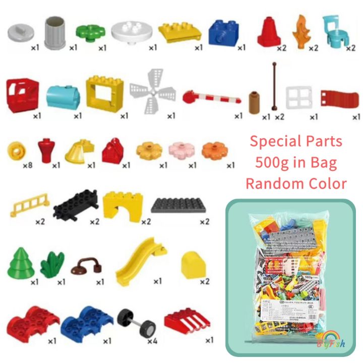 DIY Special Parts Building Blocks Duplo Lego Compatible Educational ...