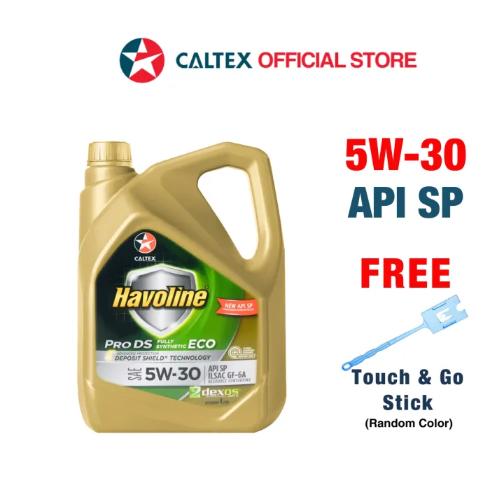 CALTEX Havoline ProDS Fully Synthetic ECO SAE 5W-30 (4 Liters) API SP ...
