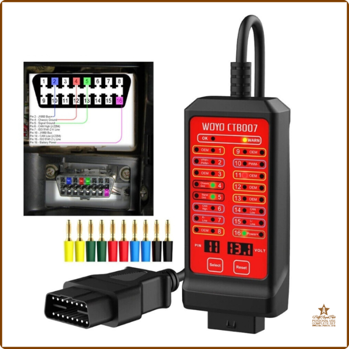 [oqianb] CAN Pinout Box Test Settings Diagnostic OBD2 Break Out Box ...