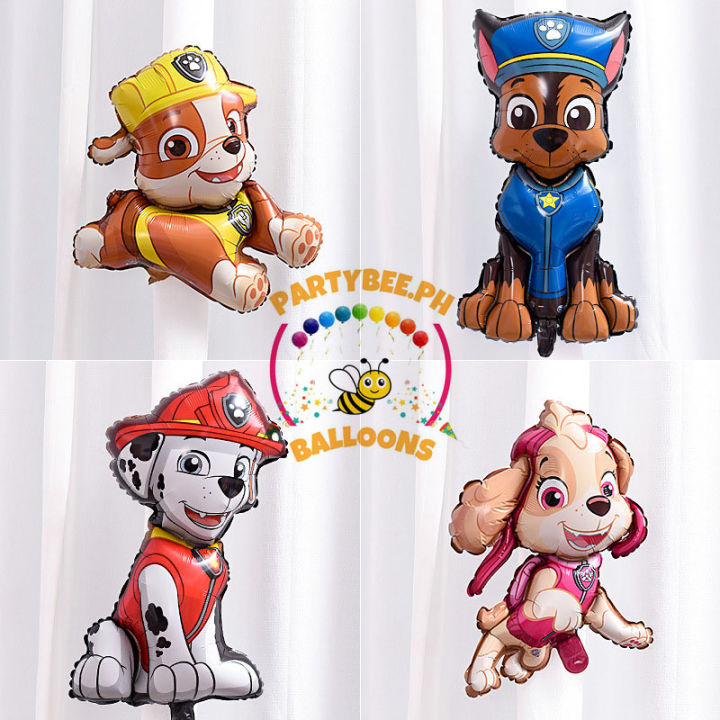 Paw Patrol Theme Foil Balloon for Birthday Set Kids Balloons Toys Chase / Skye / Marshall ...