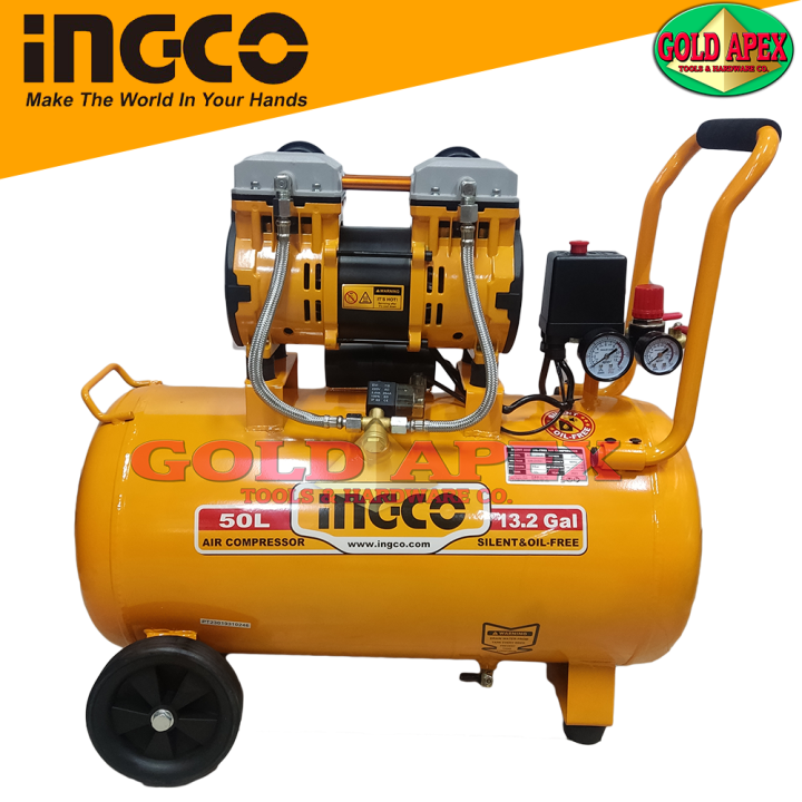 Ingco ACS112501P Oil Free Air Compressor 2HP (Noise Less / Silent Type ...