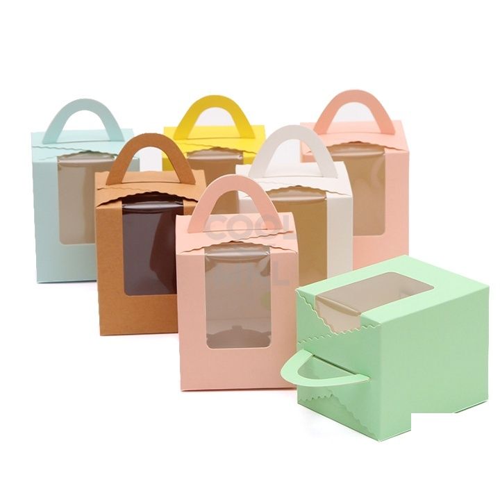 Pastry Box Single Solo Cupcake Cookies Box Individual Box Insert ...